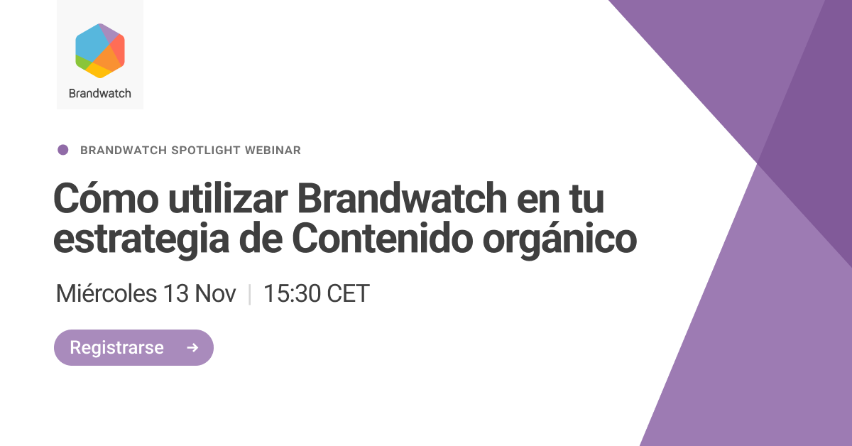 Cómo utilizar Brandwatch en tu estrategia de Contenido orgánico ...